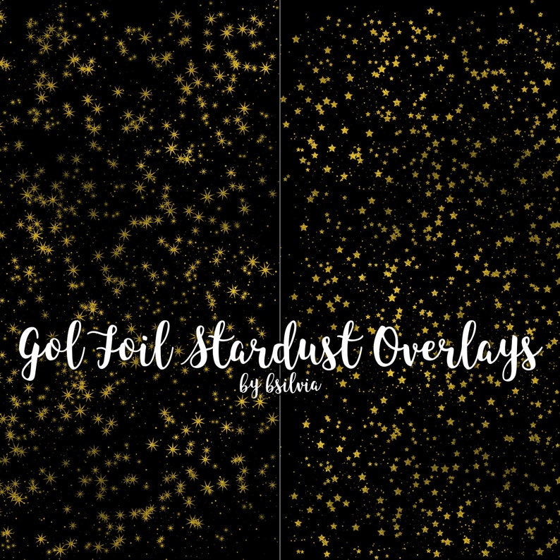 Gold Foil Stardust Clip Art, Gold Stars Transparent PNG Files, Gold ...