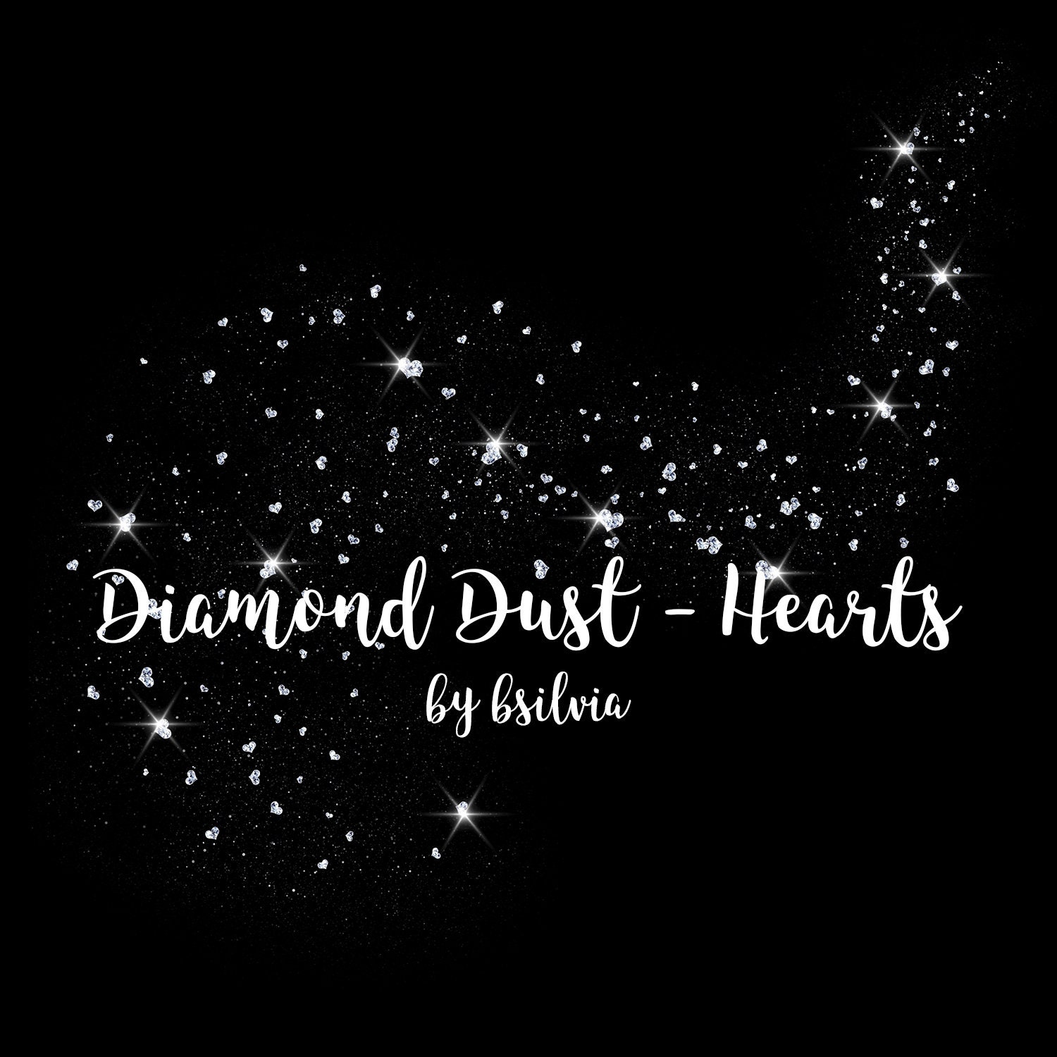 Diamond Dust, Hearts Diamond Dust Overlays, Valentine's Day Clip Art ...