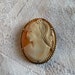 Mid Century Cameo Brooch, Rolled Gold, Ponytail Girl - Etsy