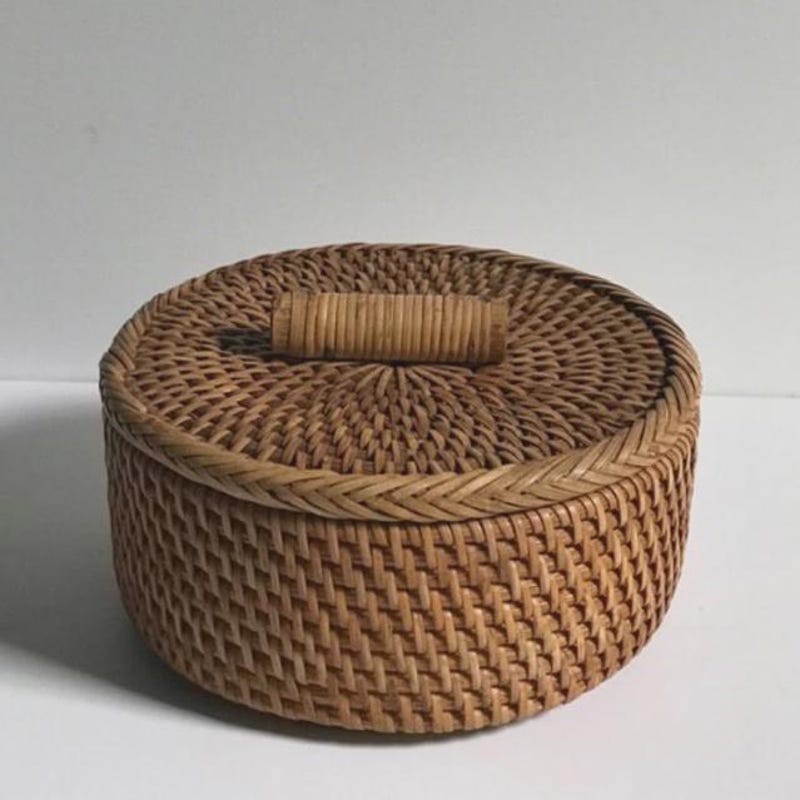 Wicker and Rattan Jars - Etsy