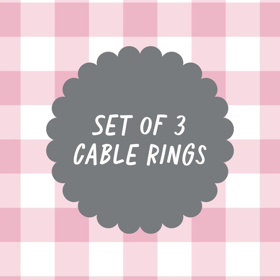 Set of 3 Flexi Cable Rings - Etsy