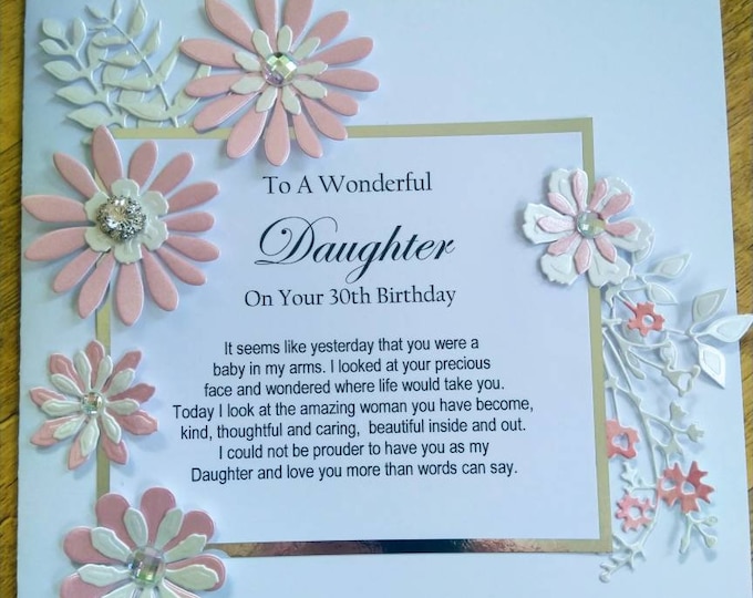 Daughter 30th Birthday Card - Etsy