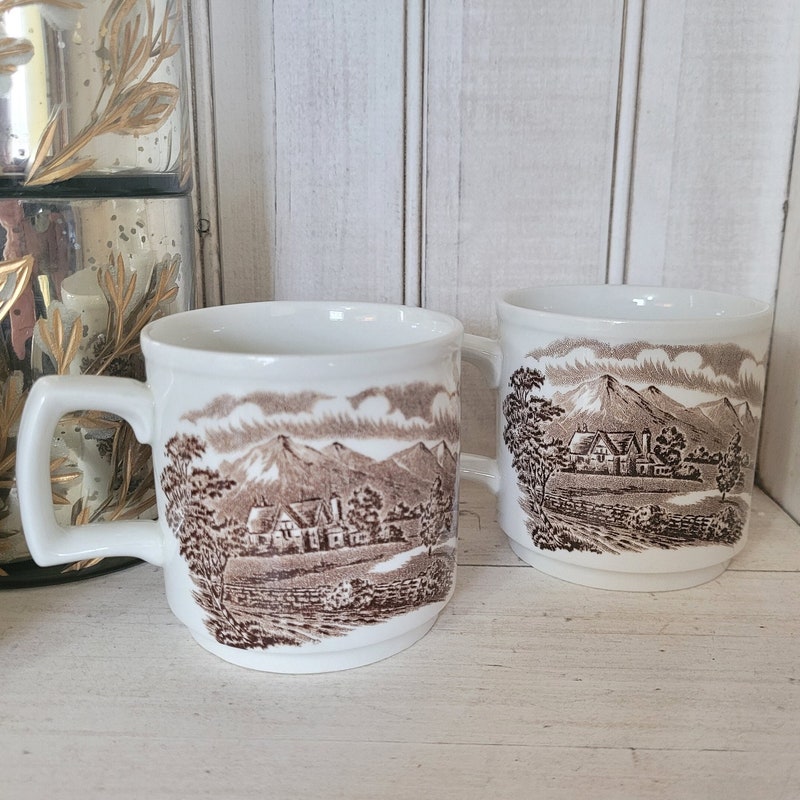 Vintage White Castle Coffee Cup - Etsy