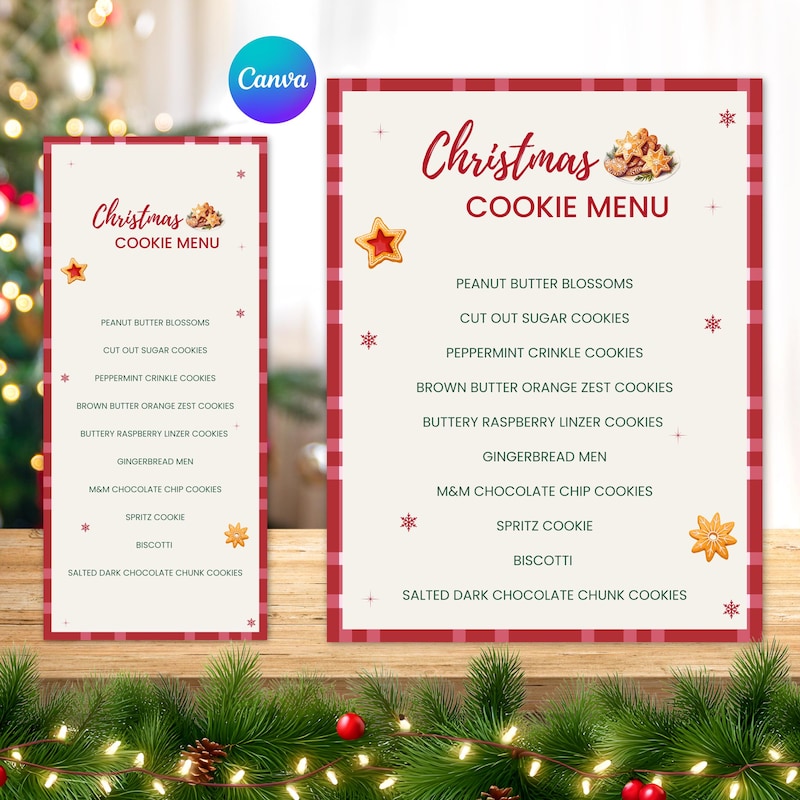 Cookie Boxes Menu - Etsy