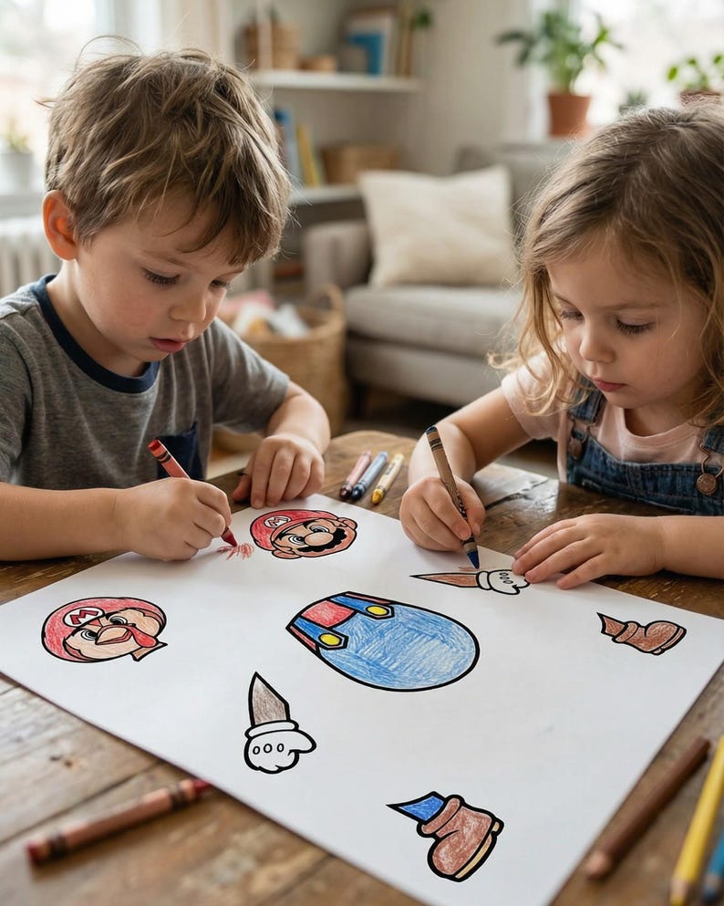 Mario Turkey in Disguise Printable, Thanksgiving Craft Activity, Funny ...