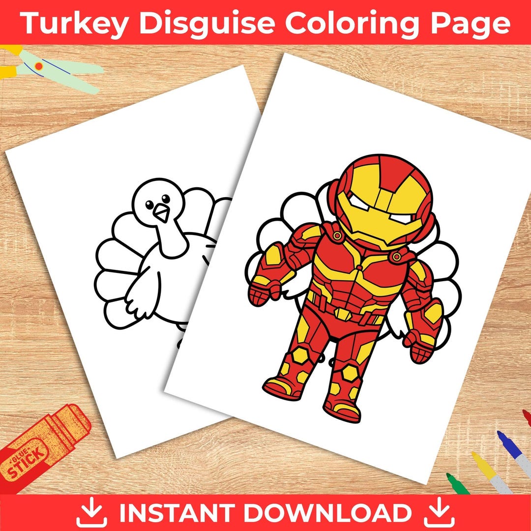 Disguise a Turkey Project Kit | Thanksgiving Craft Printable | Editable ...