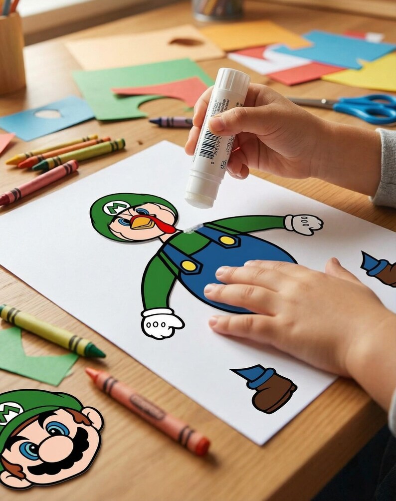 Mario Turkey in Disguise Printable, Thanksgiving Craft Activity, Funny ...