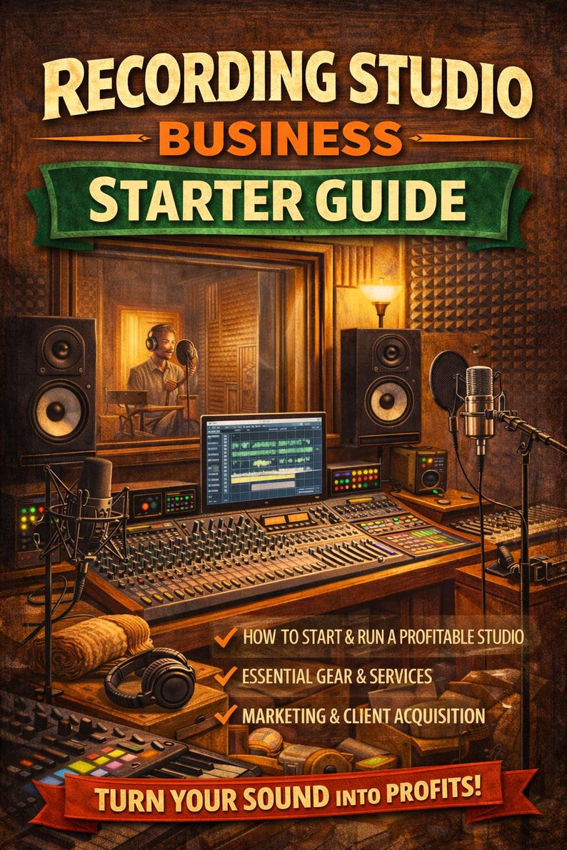 Recording Studio Business Starter Guide Bundle, Start a Recording ...