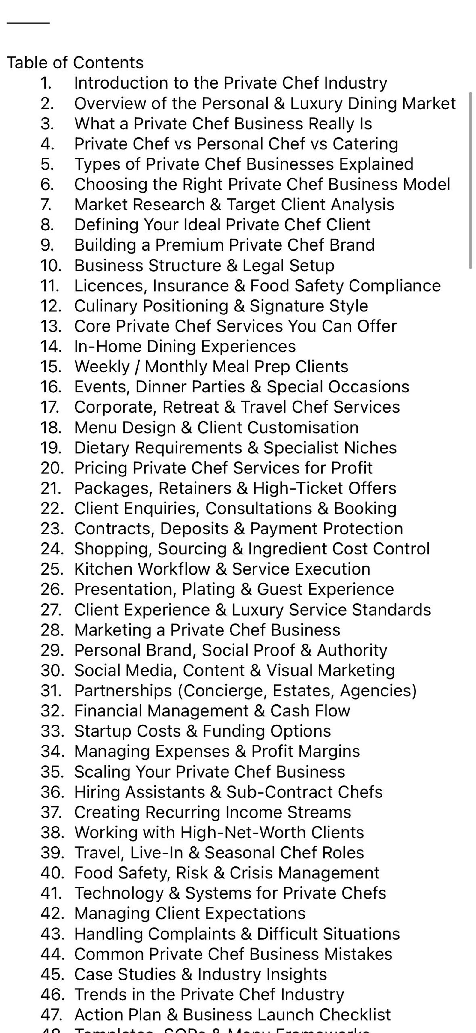 Private Chef Business Starter Guide Bundle Ebook - Etsy