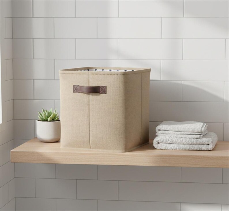 Fabric Storage Cube Bin Sewing Pattern | Foldable Organizer Basket PDF ...
