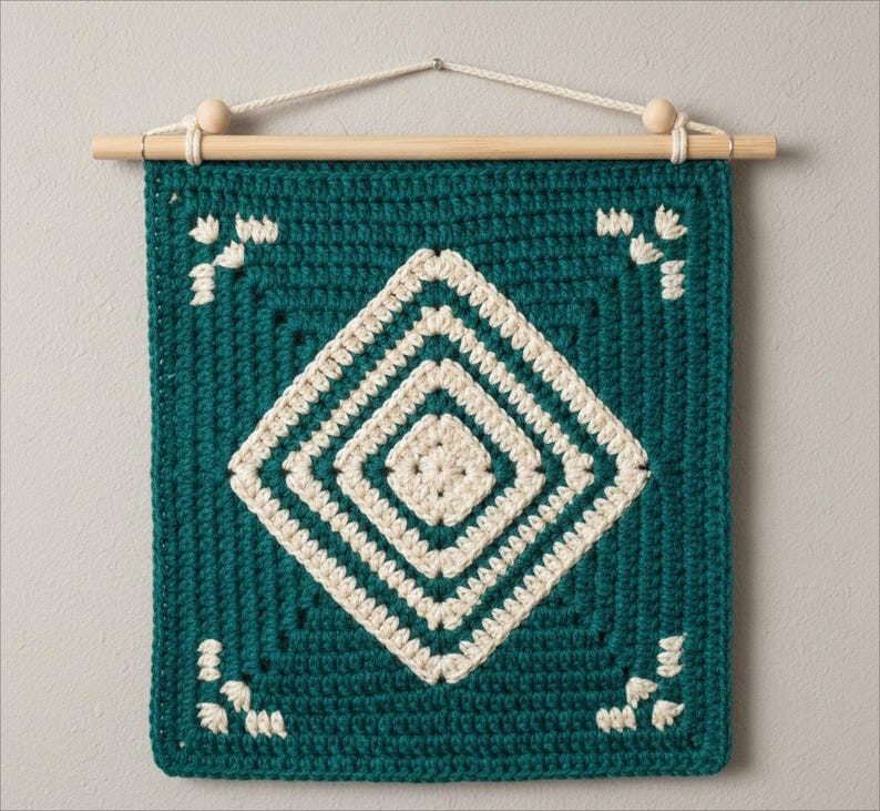 Overlay Mosaic Crochet Wall Panel Pattern - Etsy