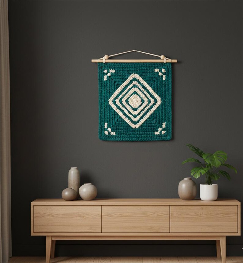 Overlay Mosaic Crochet Wall Panel Pattern - Etsy