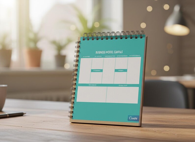 Business Model Canvas Editable Template Strategy Planning Startup Tool ...