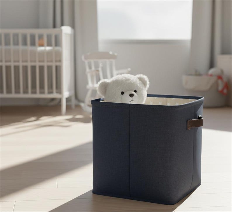 Fabric Storage Cube Bin Sewing Pattern | Foldable Organizer Basket PDF ...
