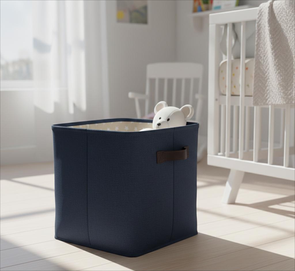 Fabric Storage Cube Bin Sewing Pattern | Foldable Organizer Basket PDF ...