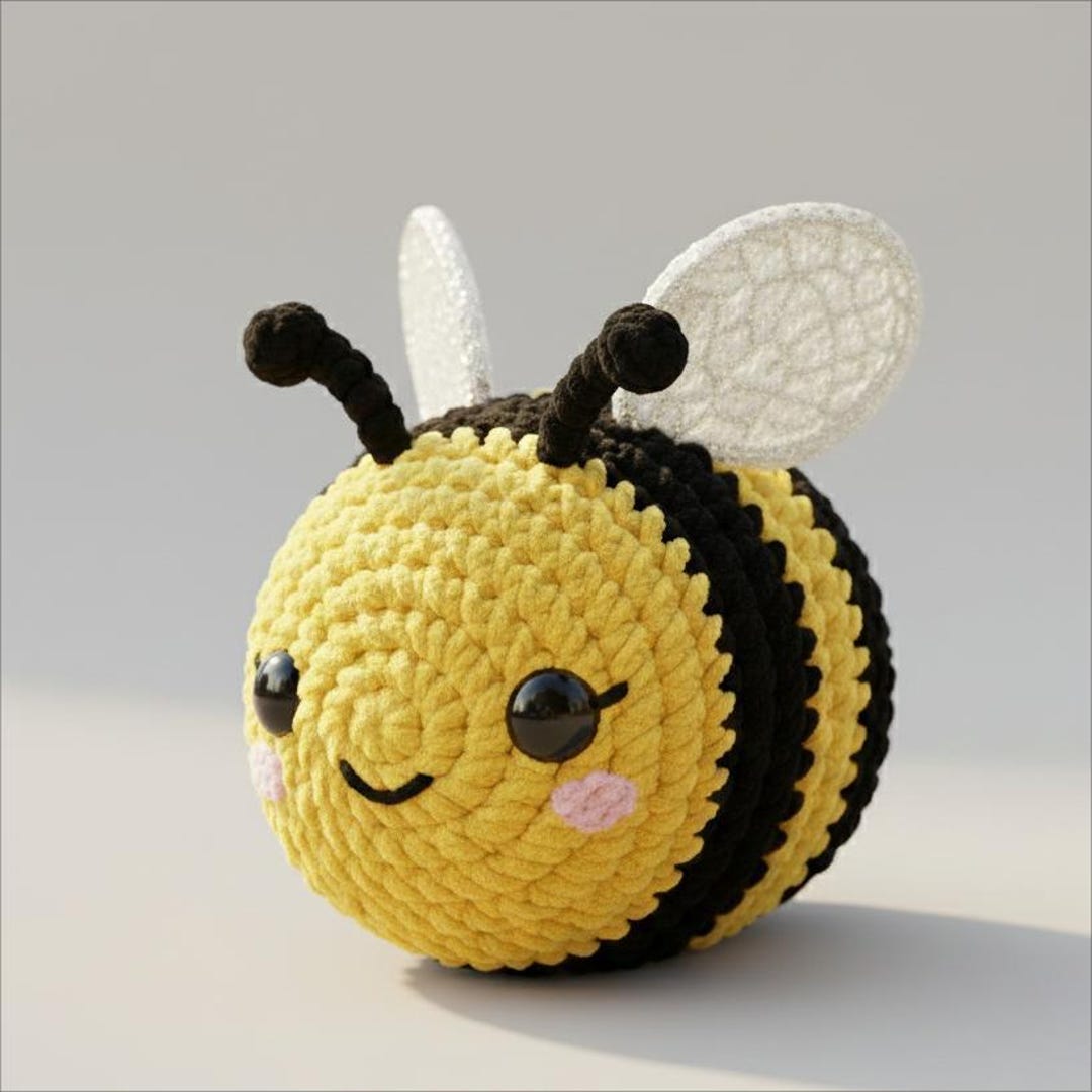 Chubby Bee Amigurumi Crochet Pattern Cute Plush Toy - Etsy