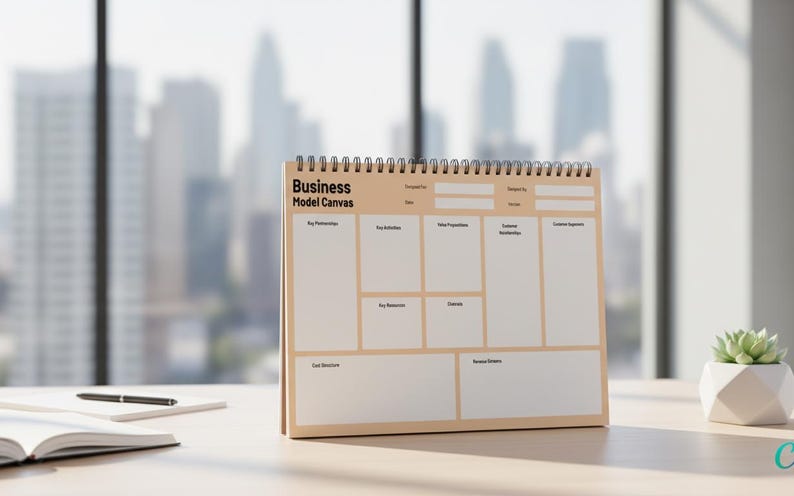 Business Model Canvas Editable Template Strategy Planning Startup Tool ...