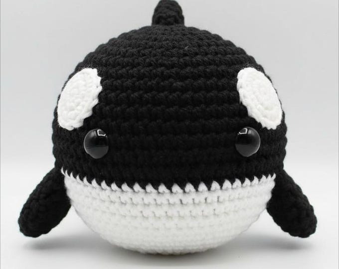 Orca Amigurumi Crochet Pattern PDF, Realistic Whale Toy, DIY Handmade ...