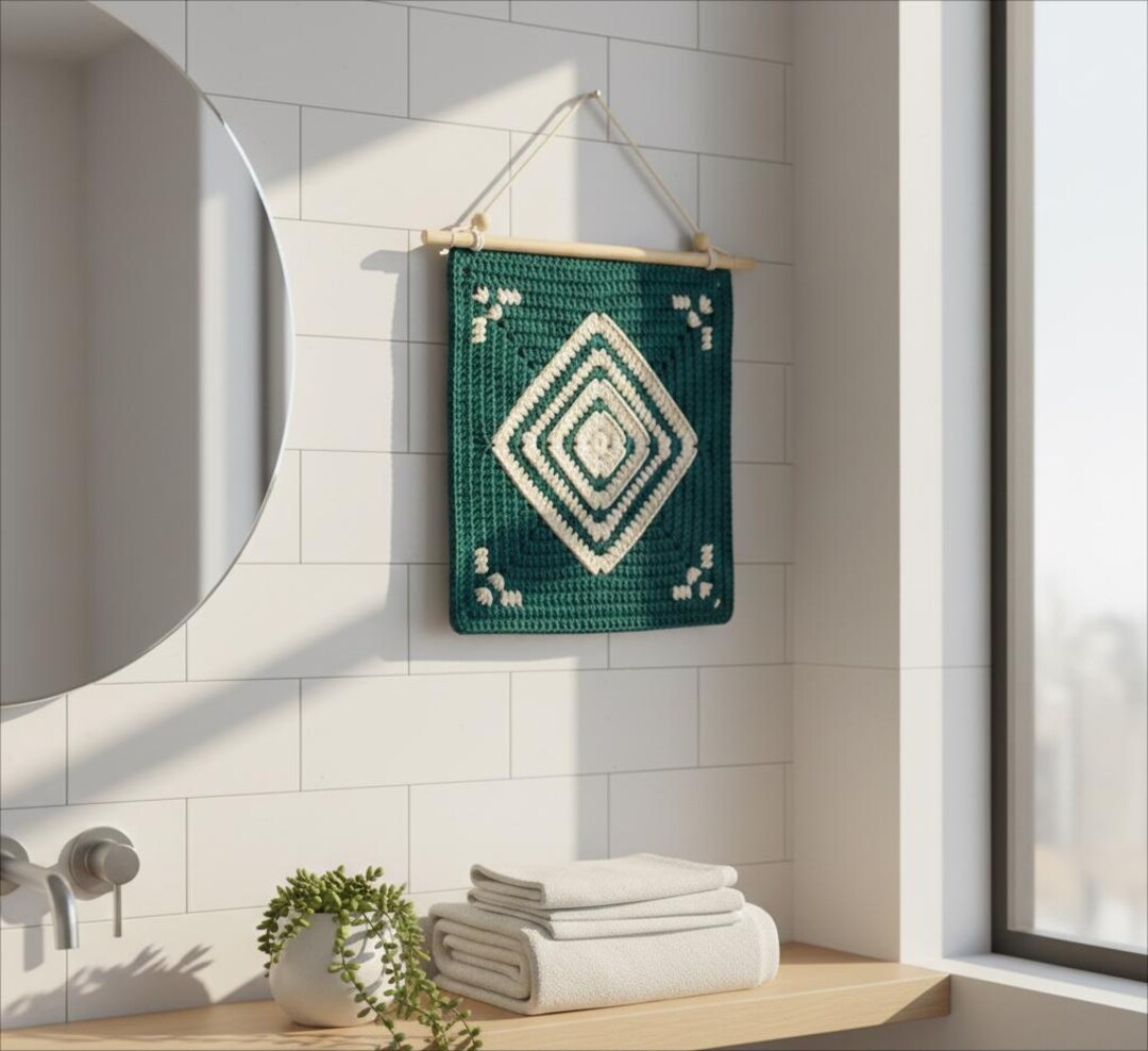 Overlay Mosaic Crochet Wall Panel Pattern - Etsy