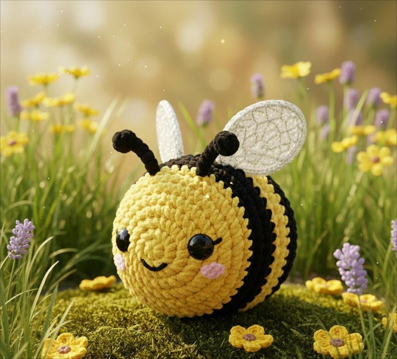 Chubby Bee Amigurumi Crochet Pattern Cute Plush Toy - Etsy