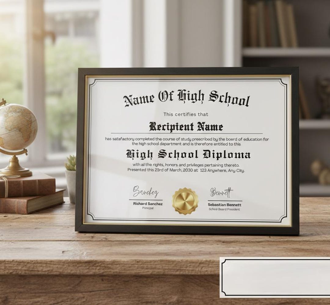 Minimal Modern Completion Certificate Template - Etsy
