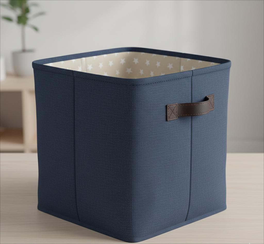 Fabric Storage Cube Bin Sewing Pattern | Foldable Organizer Basket PDF ...