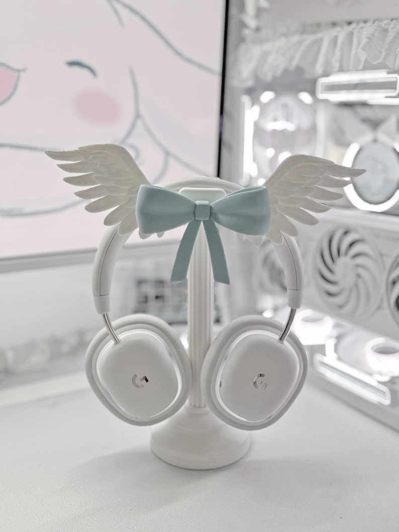 Coquette Angelic 3D Printed Headphone Stand: Desk Decor, Girly Setup ...
