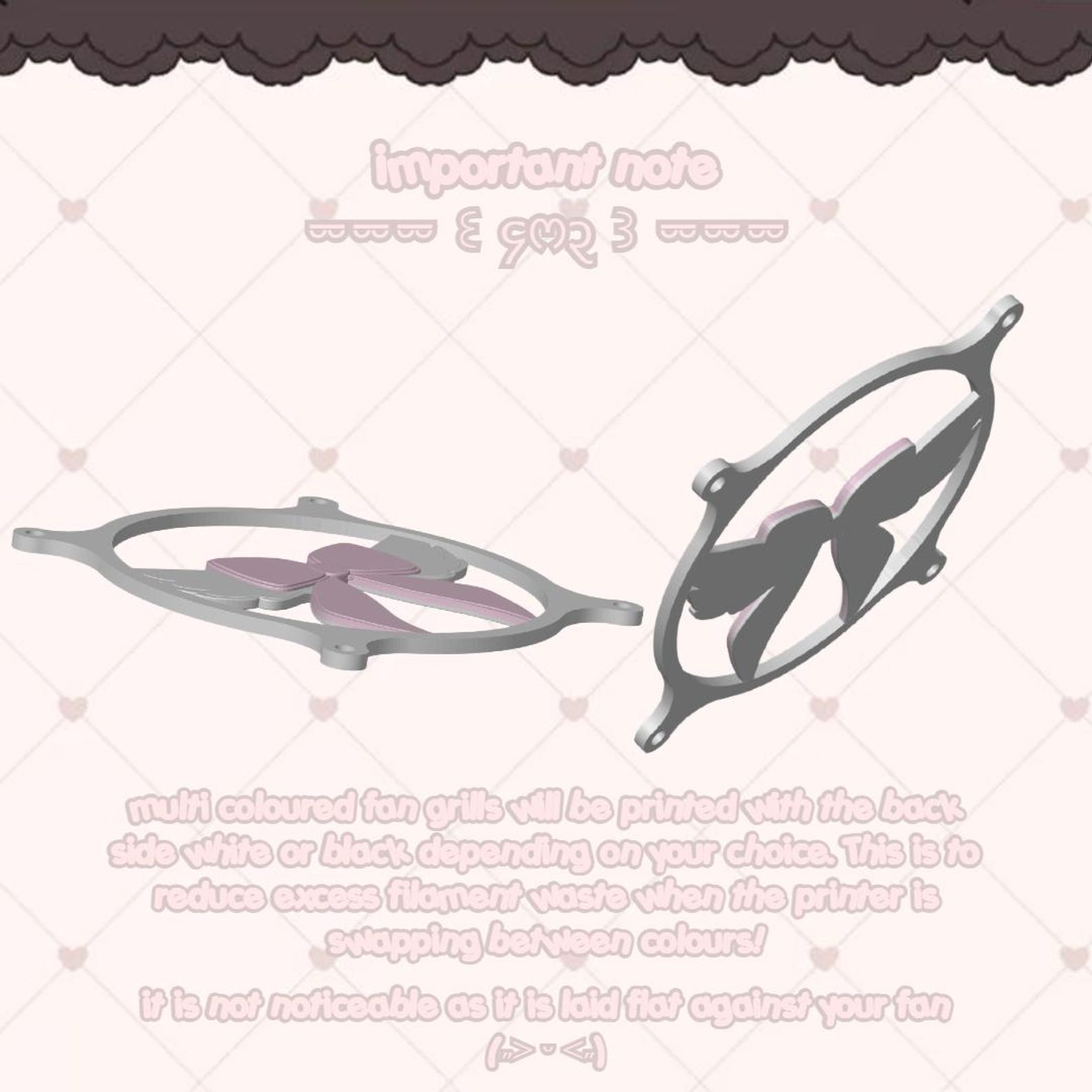 Angelic Bow PC Fan Grill Cover: Coquette Gamer Decor - Etsy