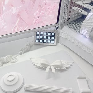 Coquette Angelic 3D Printed Headphone Stand: Desk Decor, Girly Setup ...
