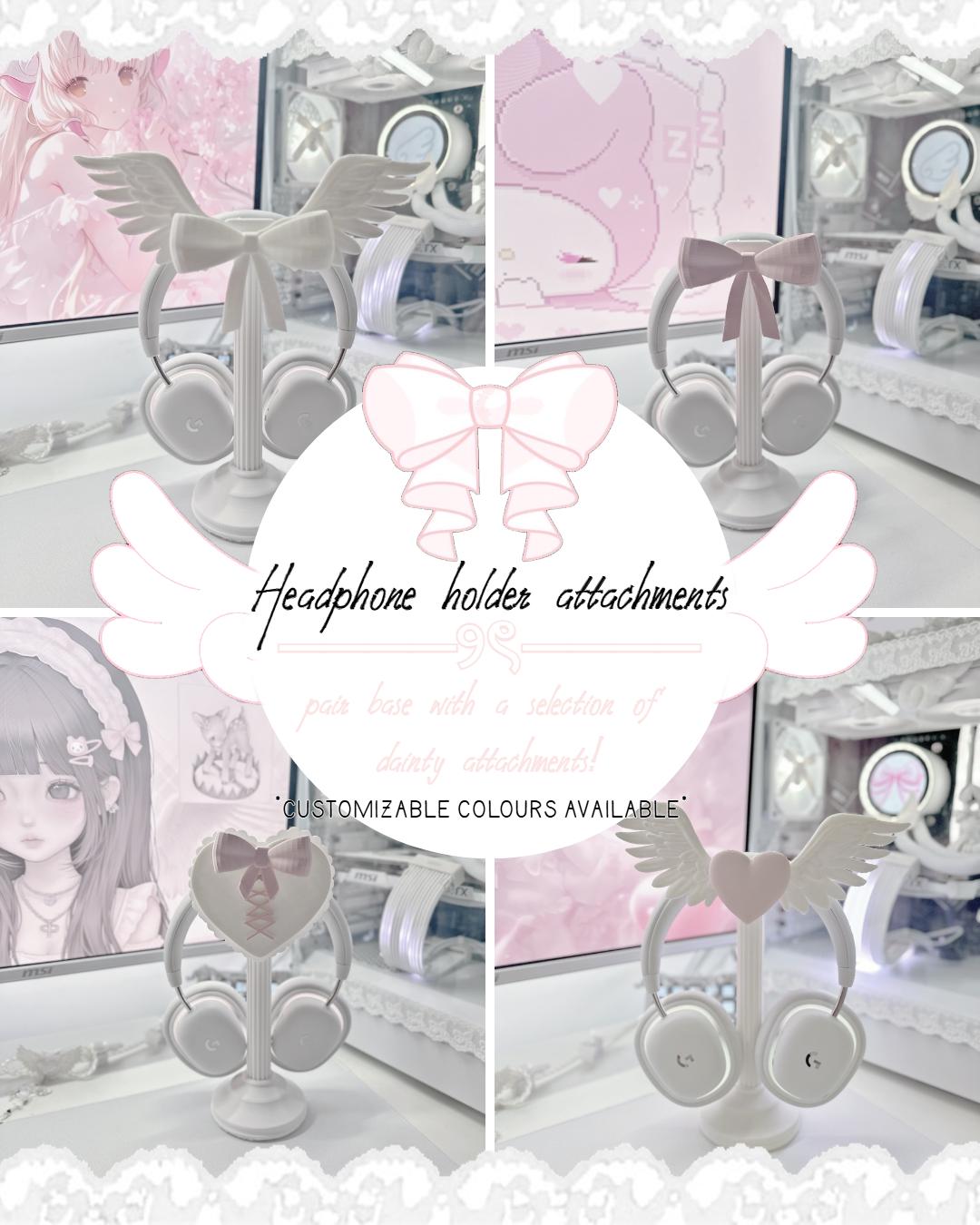 Dainty Angelic Column Headphone Stand Base | Swappable Attachments ...