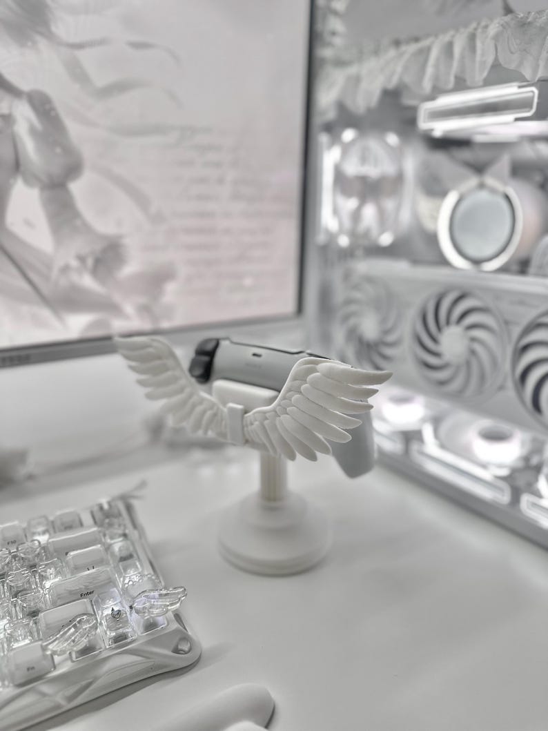 Coquette Angelic 3D Printed Controller Holder: Desk Decor, Girly Setup ...