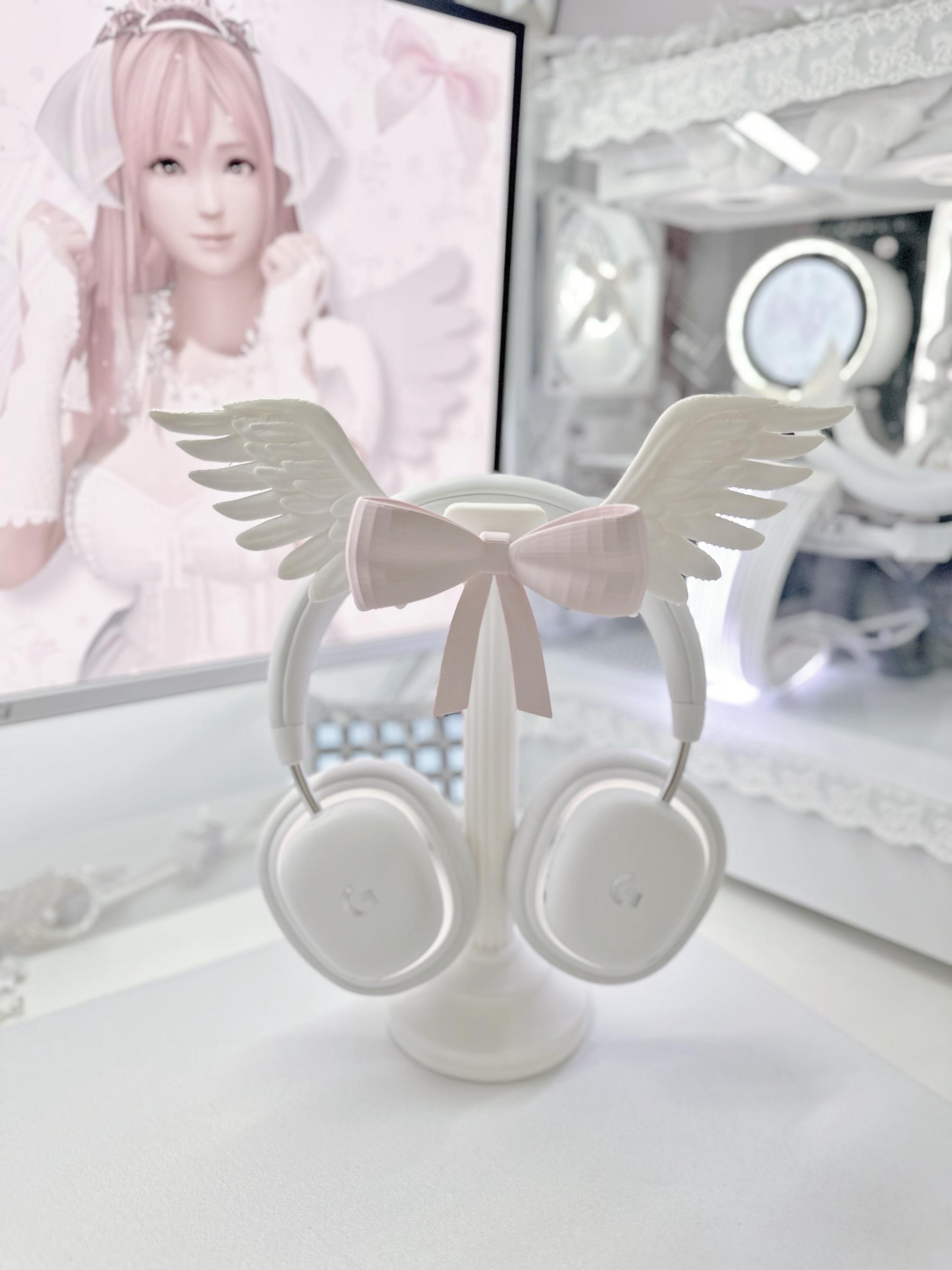 Coquette Angelic 3D Printed Headphone Stand: Desk Decor, Girly Setup ...