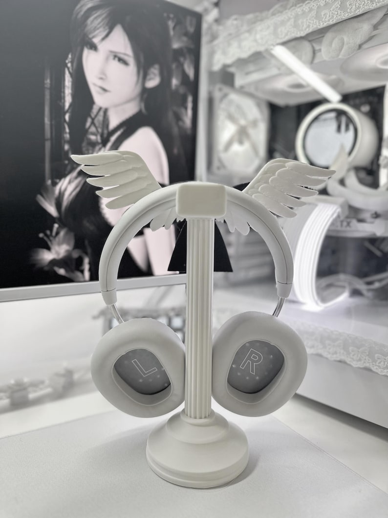 Gothic Angel Wing Headphone Stand: 3D Printed Desk Decor - Etsy Canada