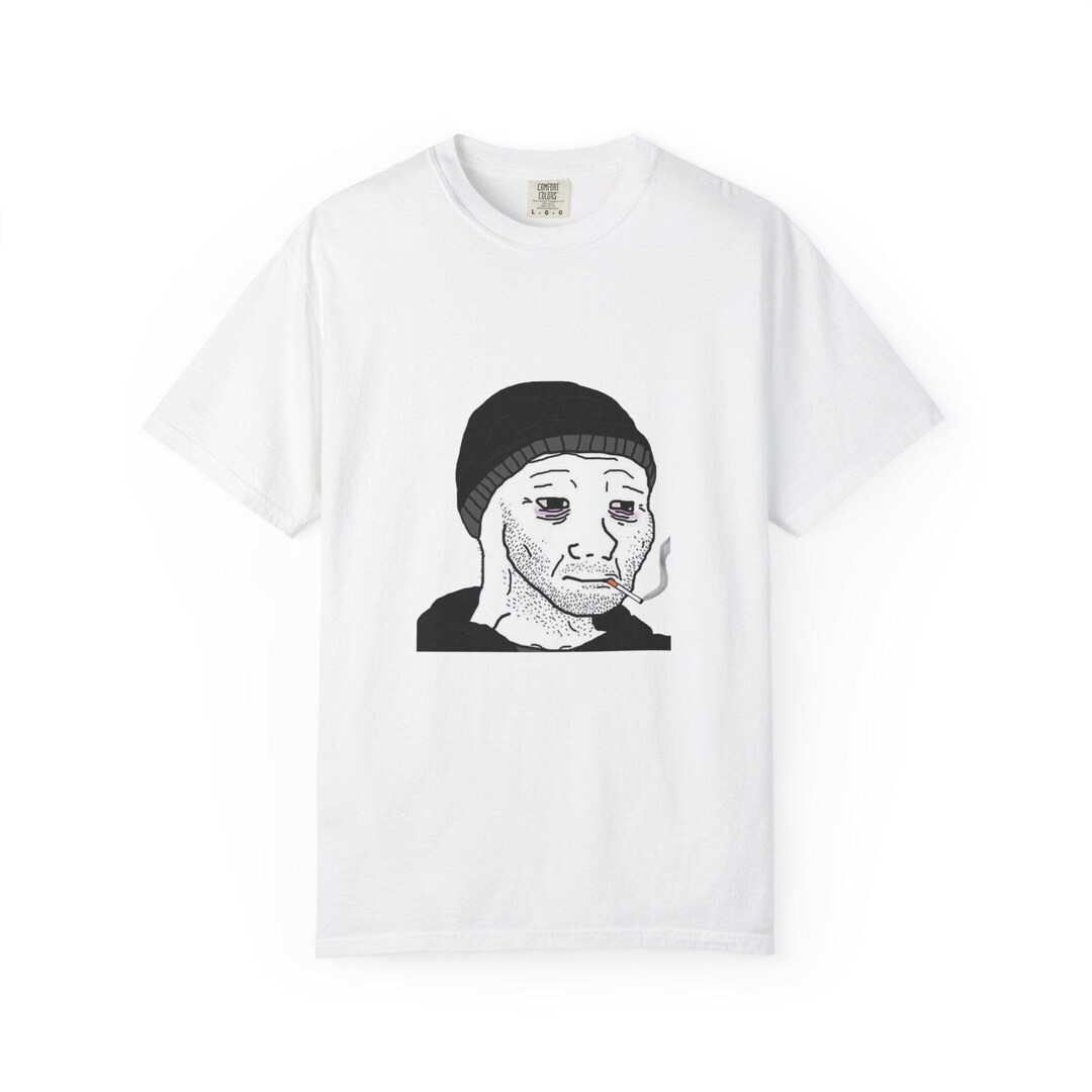 Wojak Sad Guy Illustration T-shirt | Internet Meme Tee - Etsy