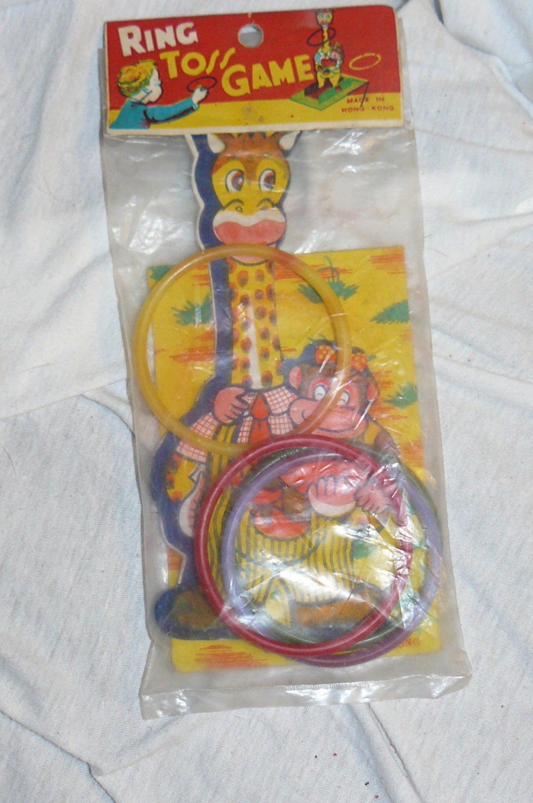 Vintage Old Store Stock RING TOSS Game Mint in Package Giraffe and ...