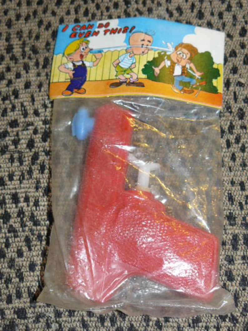 Vintage Plastic TOY WATER Gun Pistol Mint in Original Package - Etsy