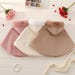 Baby Girl Faux Fur Hooded Cloak Princess Winter Cape Coat - Etsy