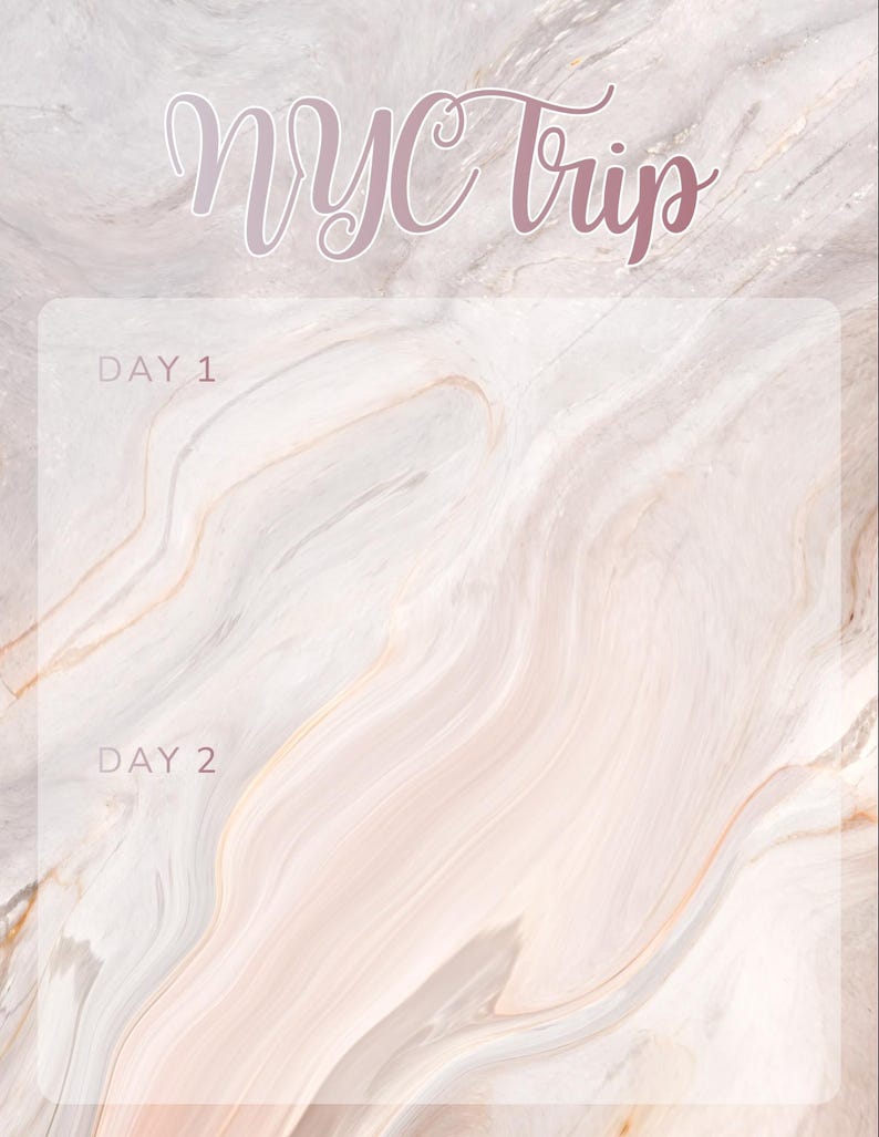 Editable Canva Trip Planner Template / Simple Minimal Design - Etsy