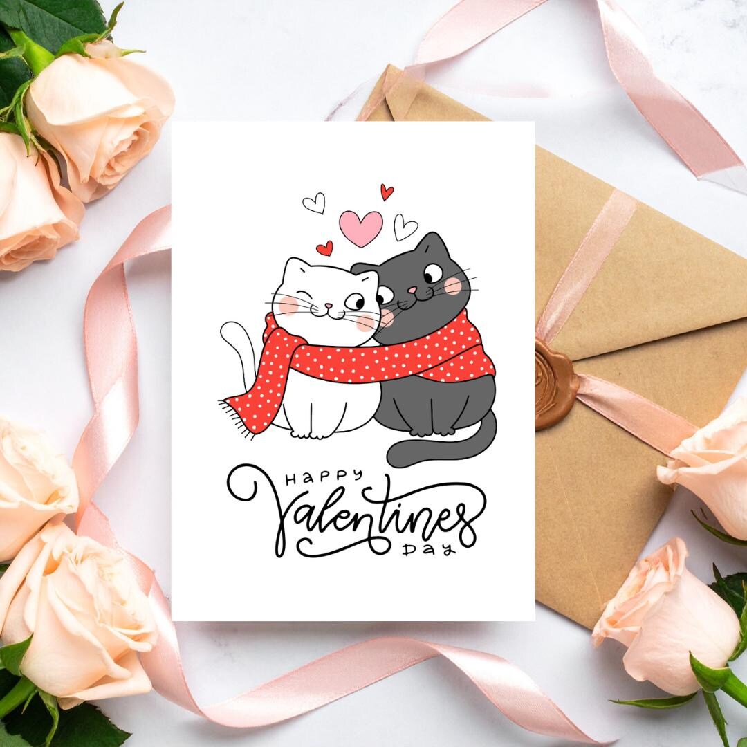 Printable Valentine Card Bundle, 3 Designs, Instant Download, Digital ...