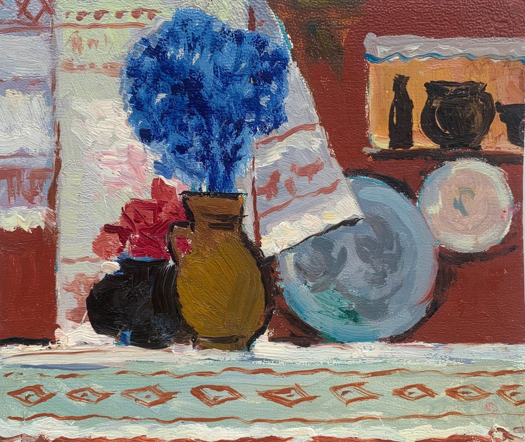 Still Life. Original Painting by Ukrainian Artist L. Zakharova. 17-20 ...