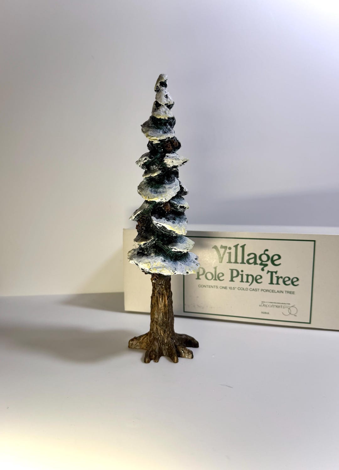 Department 56 Village Pole Pine Tree • Winter Accessory • Cold Cast ...