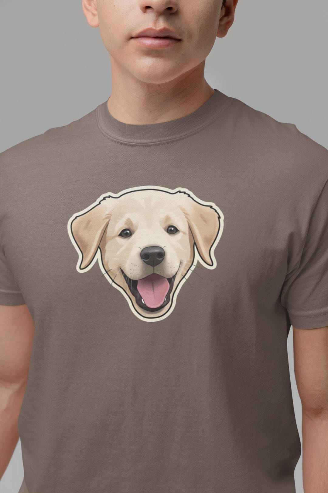 Yellow Lab Shirt, Custom Dog Portrait From Photo, Comfort Colors Tee ...