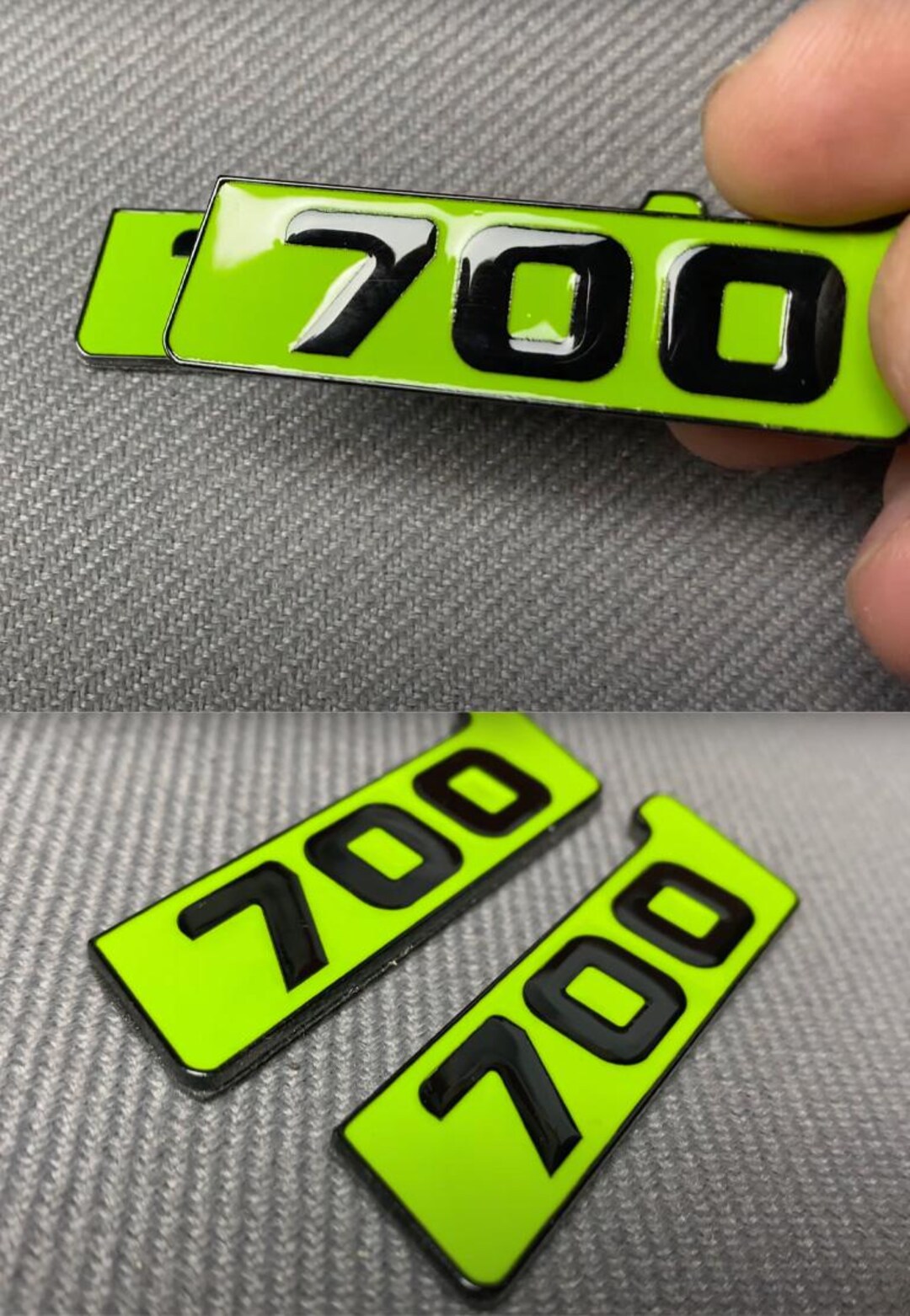 Brabus Emblem on Fender Green Plate With Number 700 for Mercedes G ...