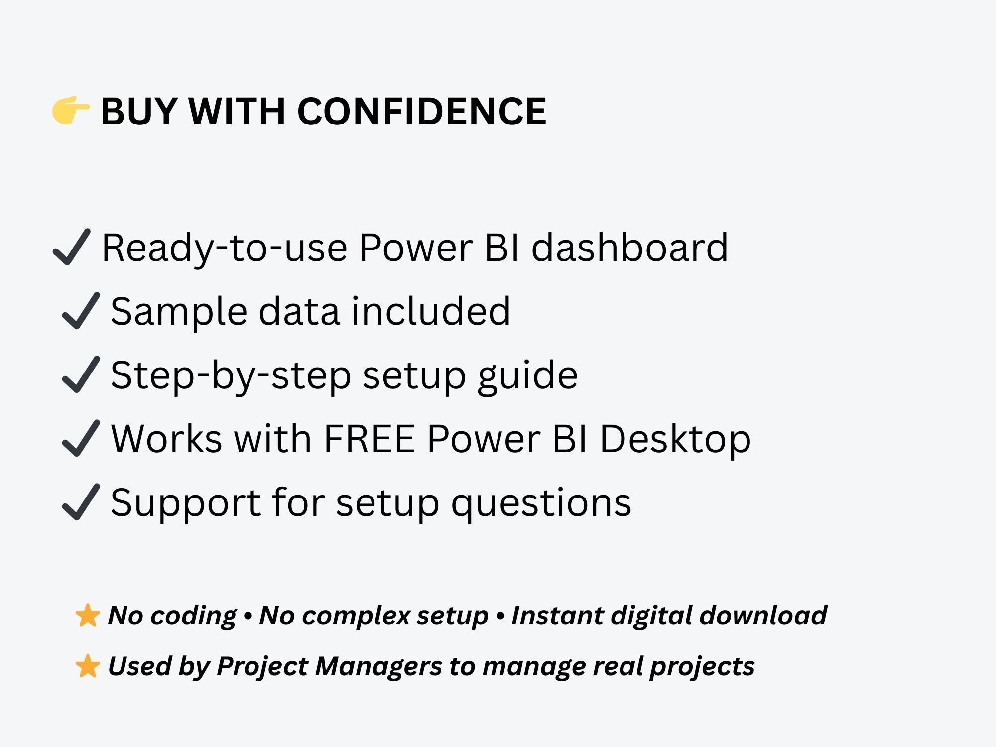 Project Dashboard Starter (2 Pages) | Power BI Portfolio Overview ...