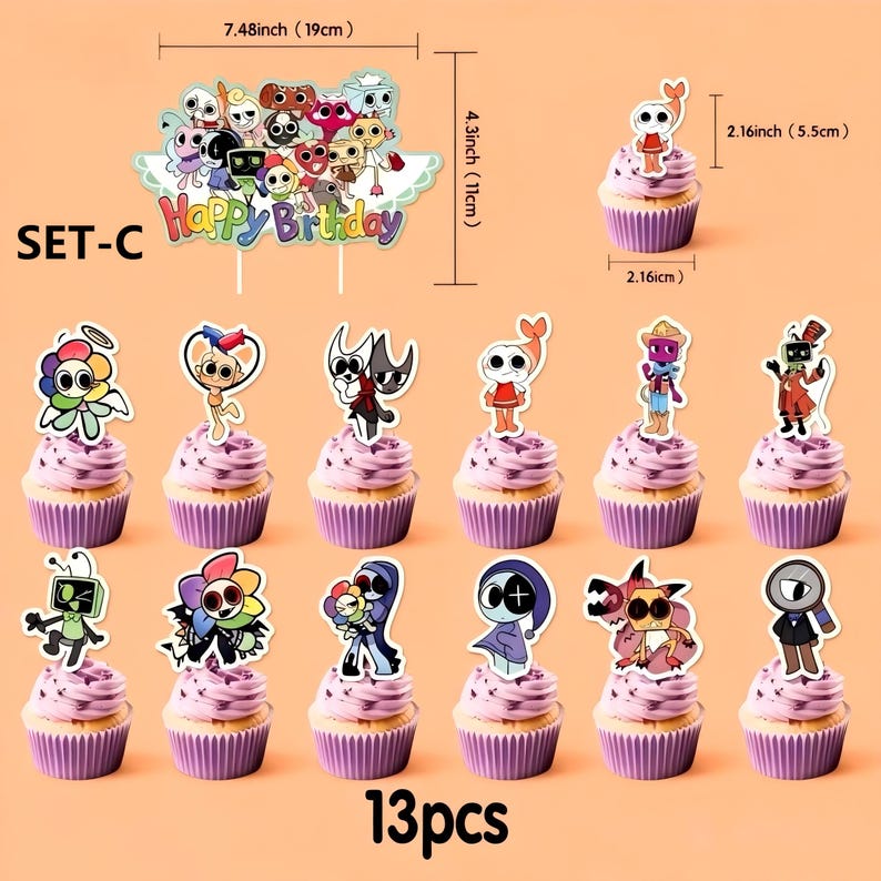 Dandy's World Birthday Party Decorations/banner, Balloons, Cake Toppers ...