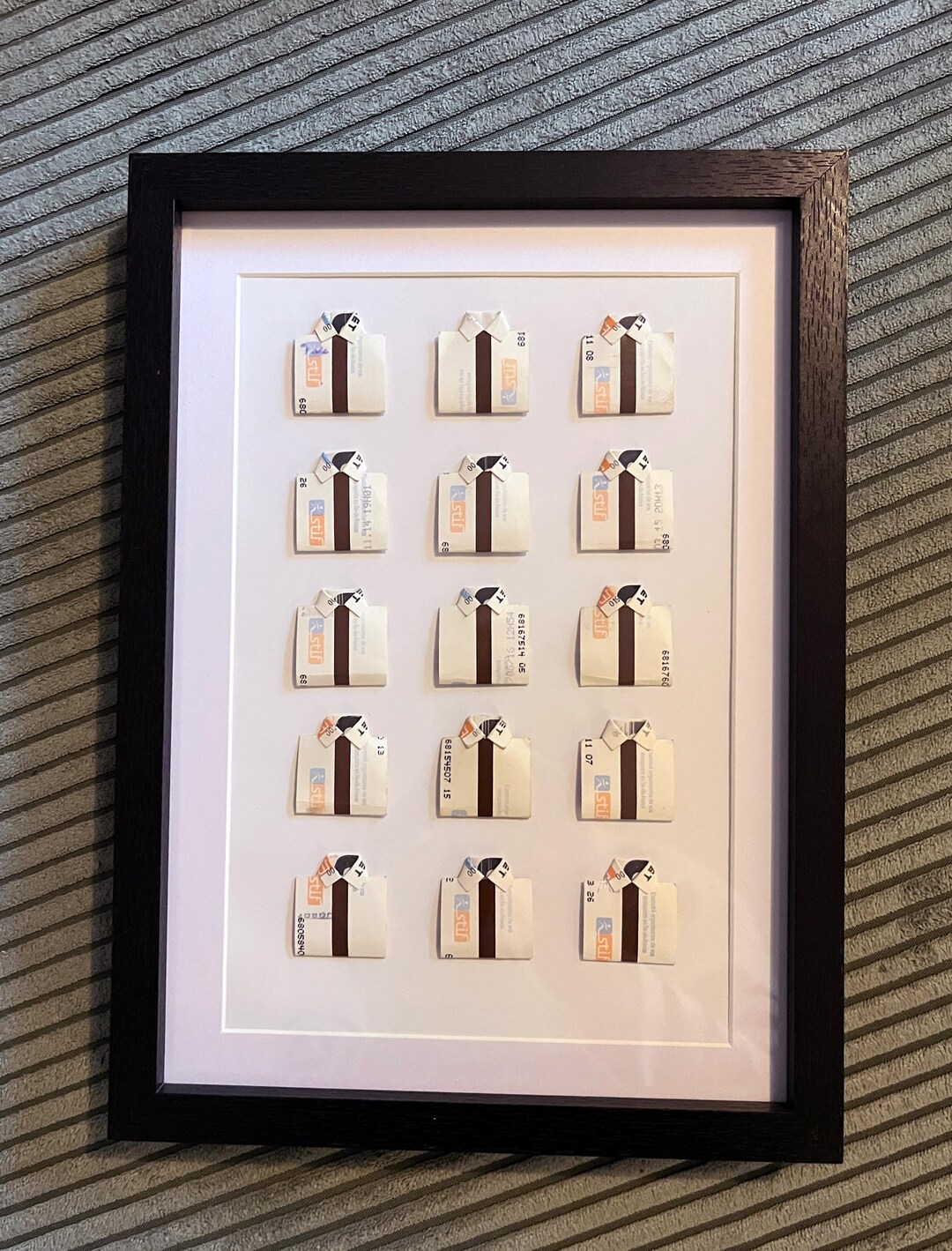15 Origami Shirts - Paris Metro - Wall Frame - Etsy