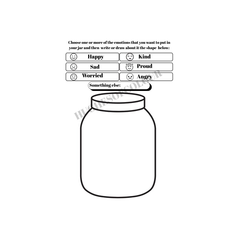 The Feelings Jar - Printable Activity Pages for Kids / Emotional ...