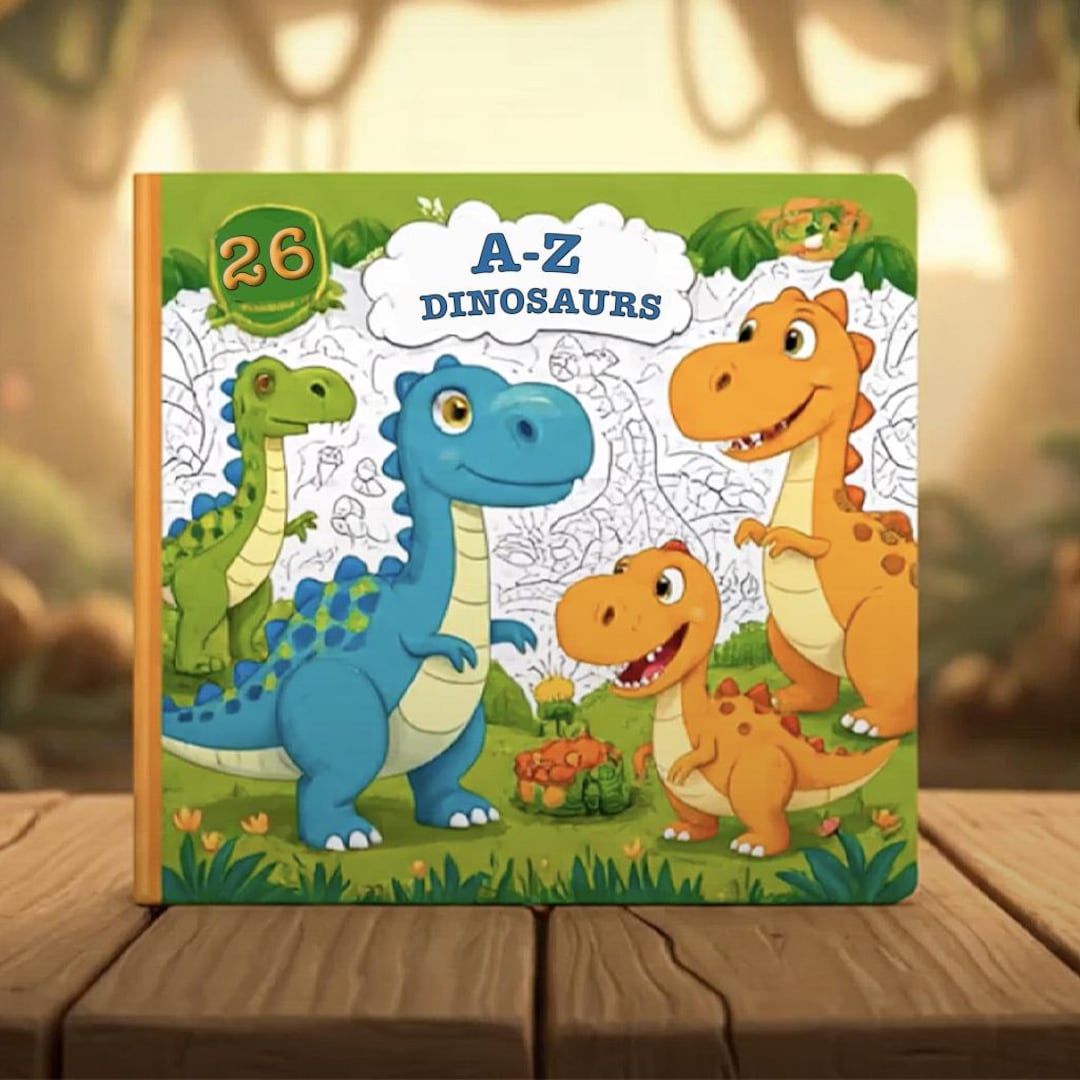 Dinosaur ABC Coloring Book – Printable Alphabet Worksheets (PDF ...