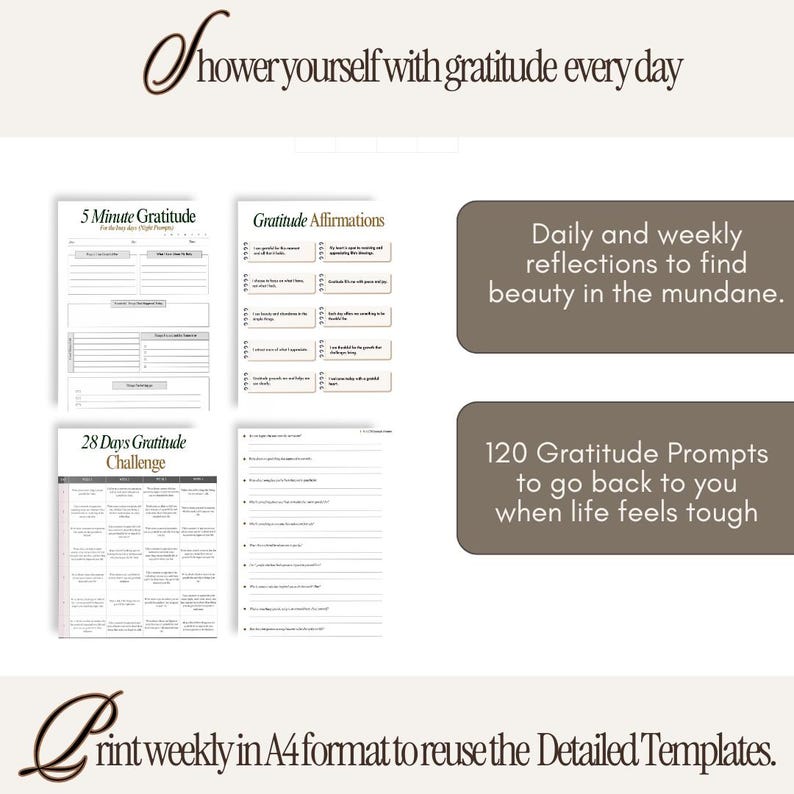 6 in 1 Self-growth Bundle | Gratitude Journal | Goal Setting Workbook ...
