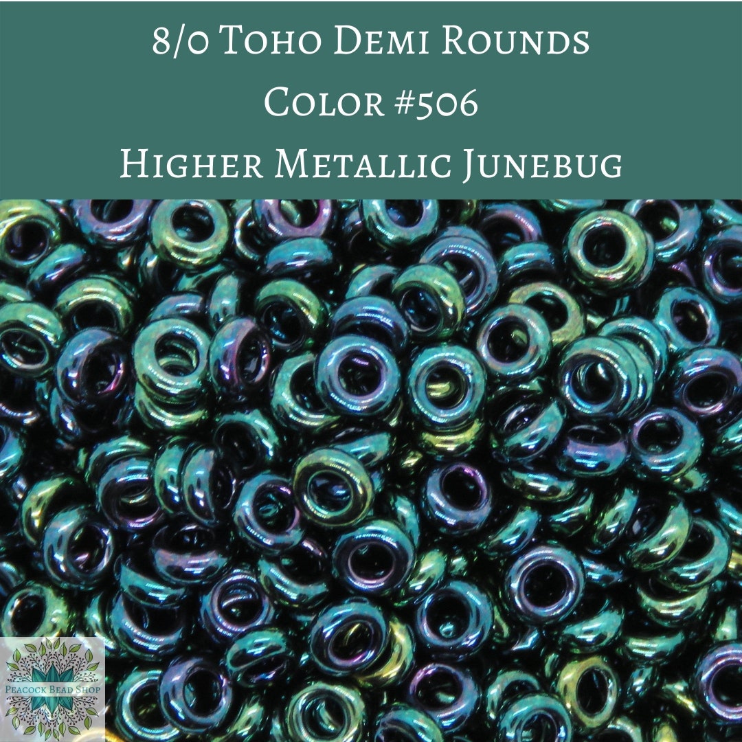 8 Grams) 8/0 Toho Demi Rounds Toho #506 Higher Metallic Junebug - Etsy